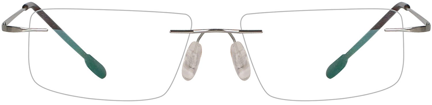 Rimless Rectangle Eyeglasses 143516