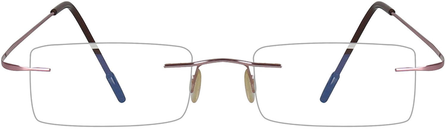 Rimless Rectangle Eyeglasses 143564